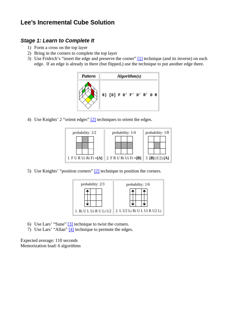 Incremental Cube Solution | PDF | Recreational Mathematics | Logic Puzzles