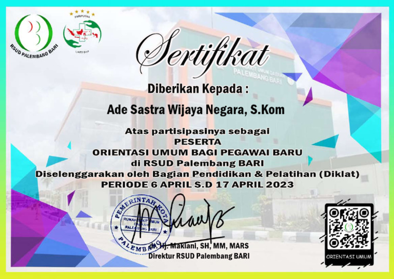 Sertikat Orientasi Umum | PDF