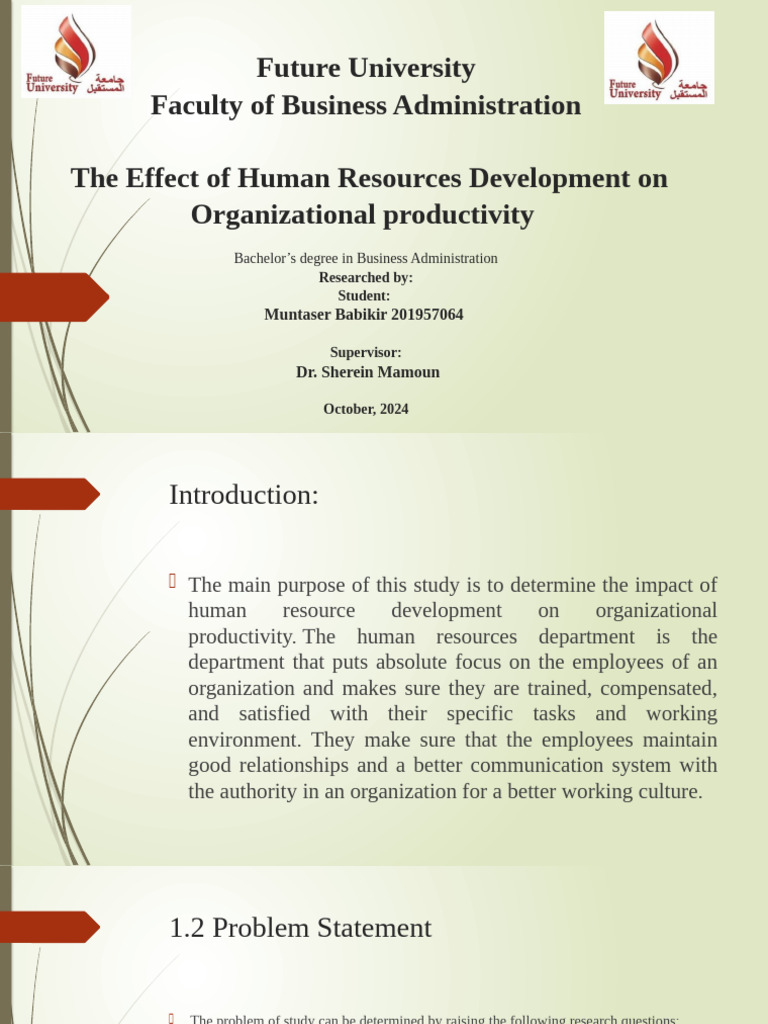 Montasir Presentation | PDF | Performance Appraisal | Cognition