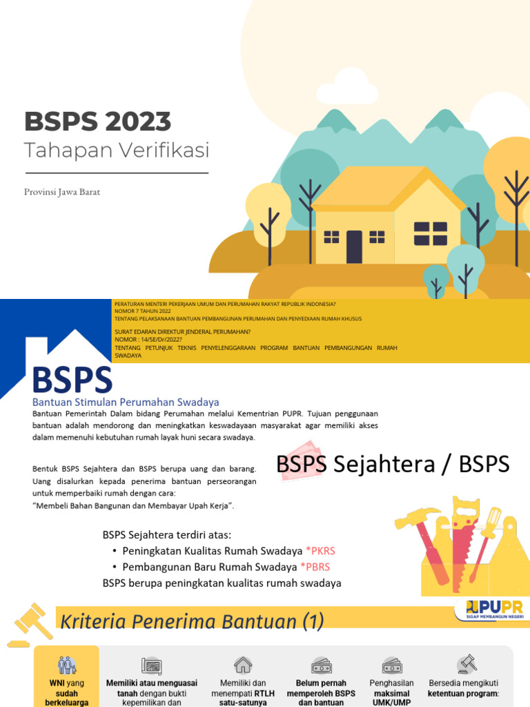 Panduan BSPS 2023 Jawa Barat | PDF