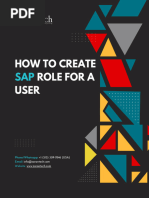 SAP Role Creation and Authorization Guide | PDF | Data Management ...