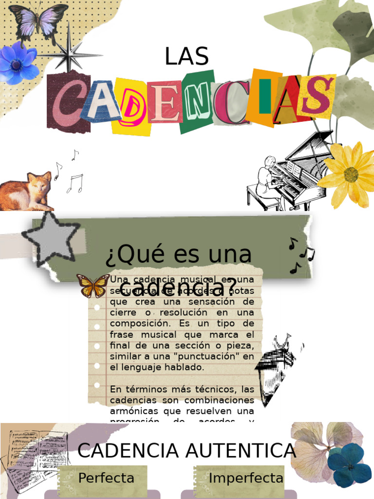 las cadencias | PDF | Acorde (Música) | Composiciones Musicales