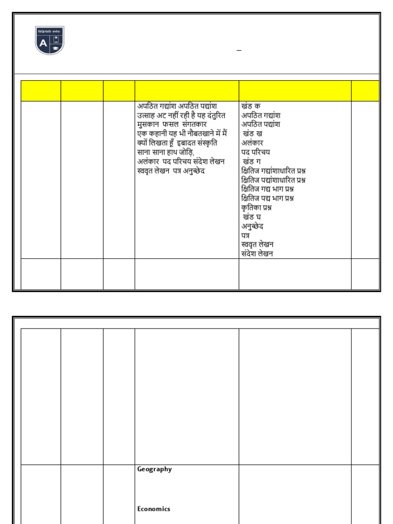 10th Term2 ExamPlanner-1 | PDF | Linguistics