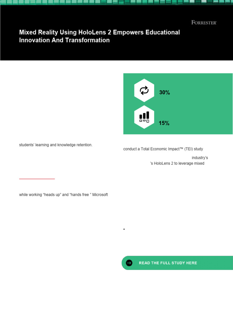 Forrester-TEI-Microsoft-Mixed-Reality-Hololens-Education-Spotlight | PDF | Mixed Reality ...