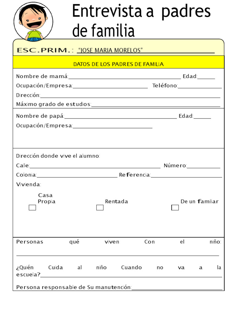 Entrevista A Padre de Familia | PDF