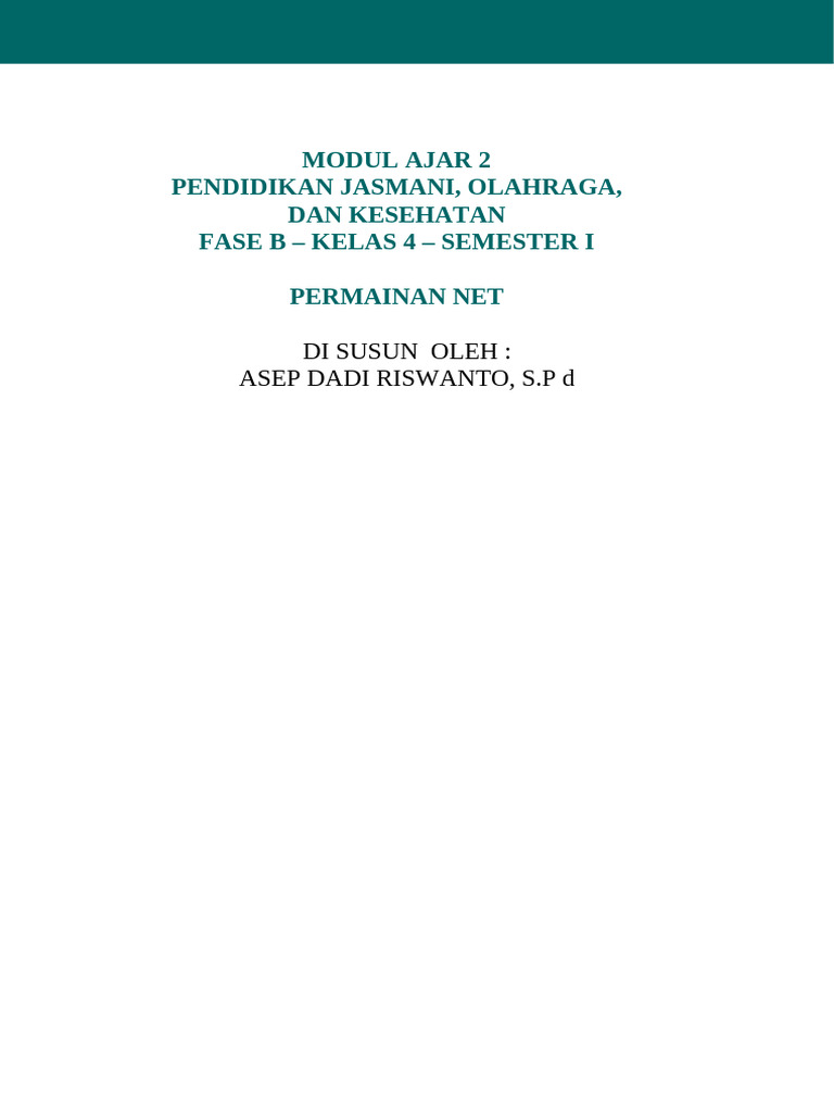 5_6311809540778103419 modul ajar ojok 4 | PDF