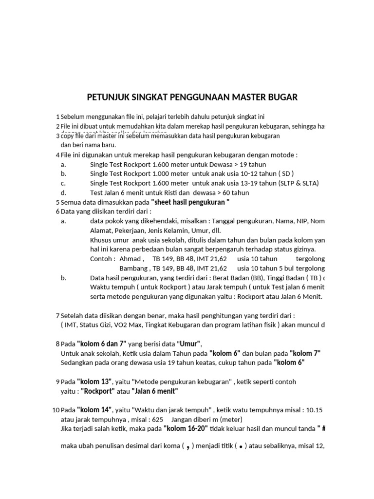 Master Kebugaran | PDF