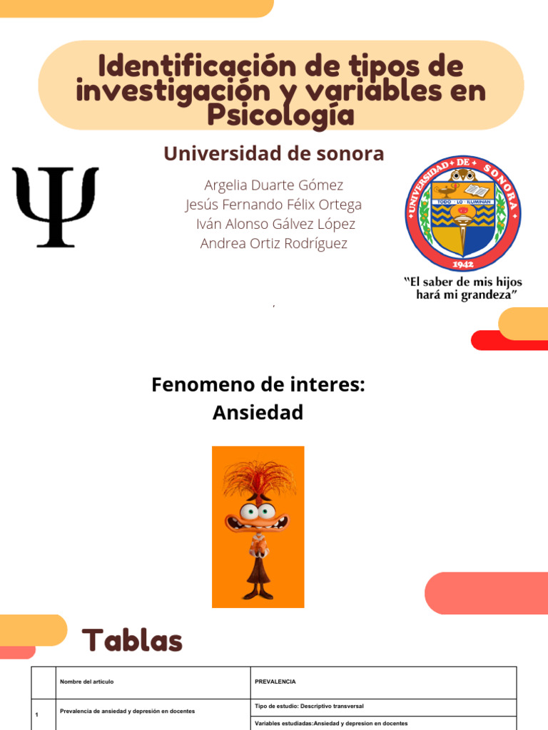 Presentación problematica ansiedad | PDF | Depresión (estado de ánimo) | Ansiedad