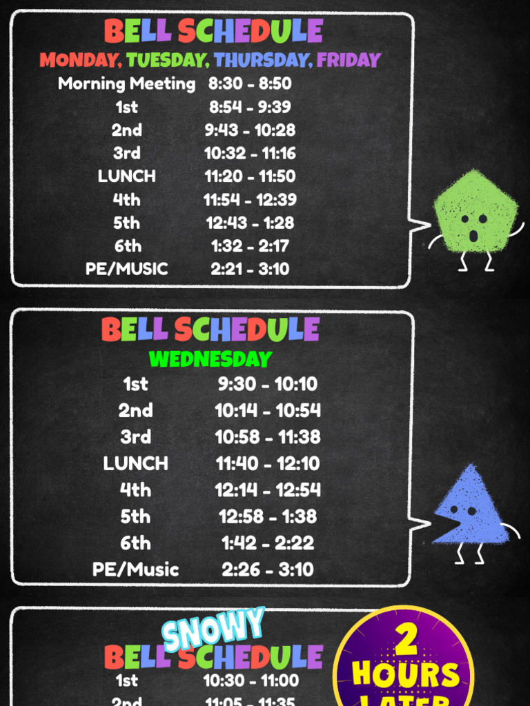 BELL SCHEDULE | PDF