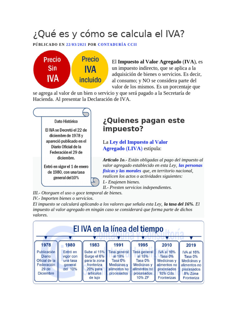 Cómo calcular el IEPS en productos | PDF | Impuestos | Impuesto al ...