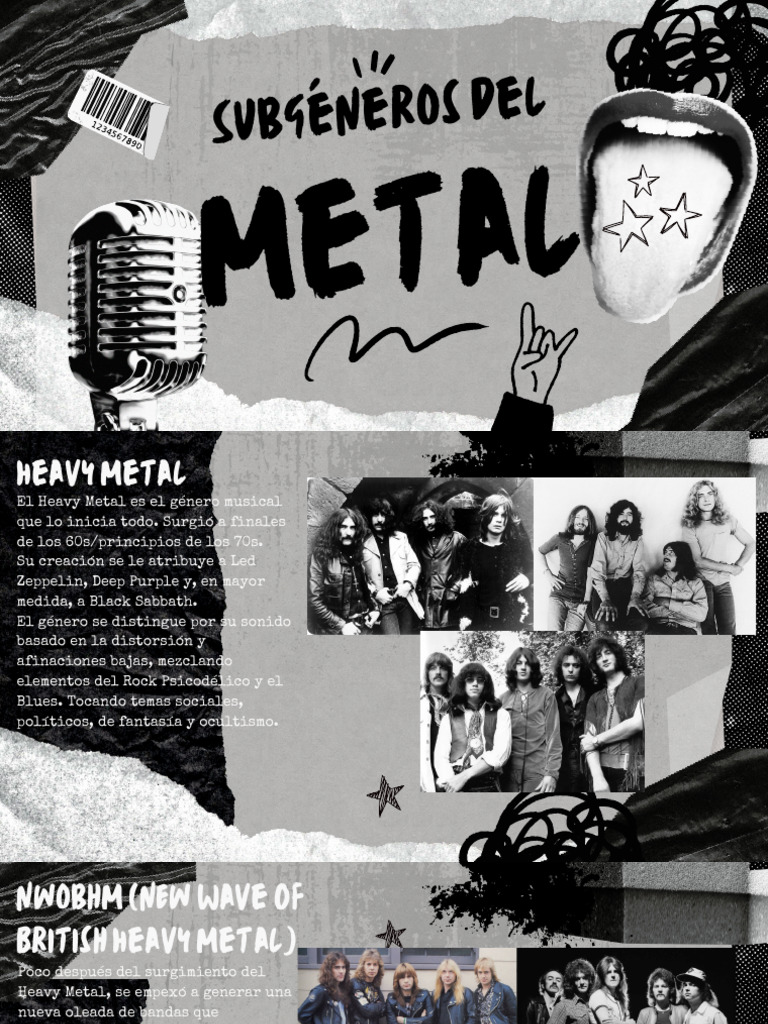 Subgéneros Del Metal | PDF | Música heavy metal | Música contemporánea