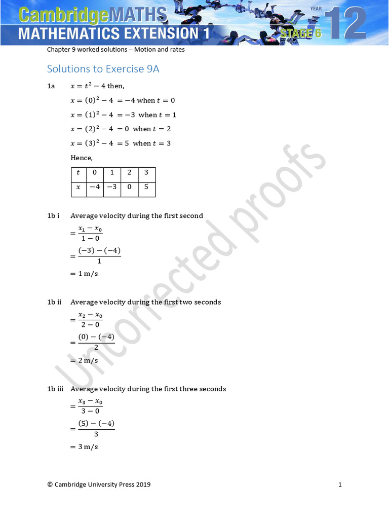 Copy of Chapter-9-worked-solutions | PDF | Acceleration | Speed