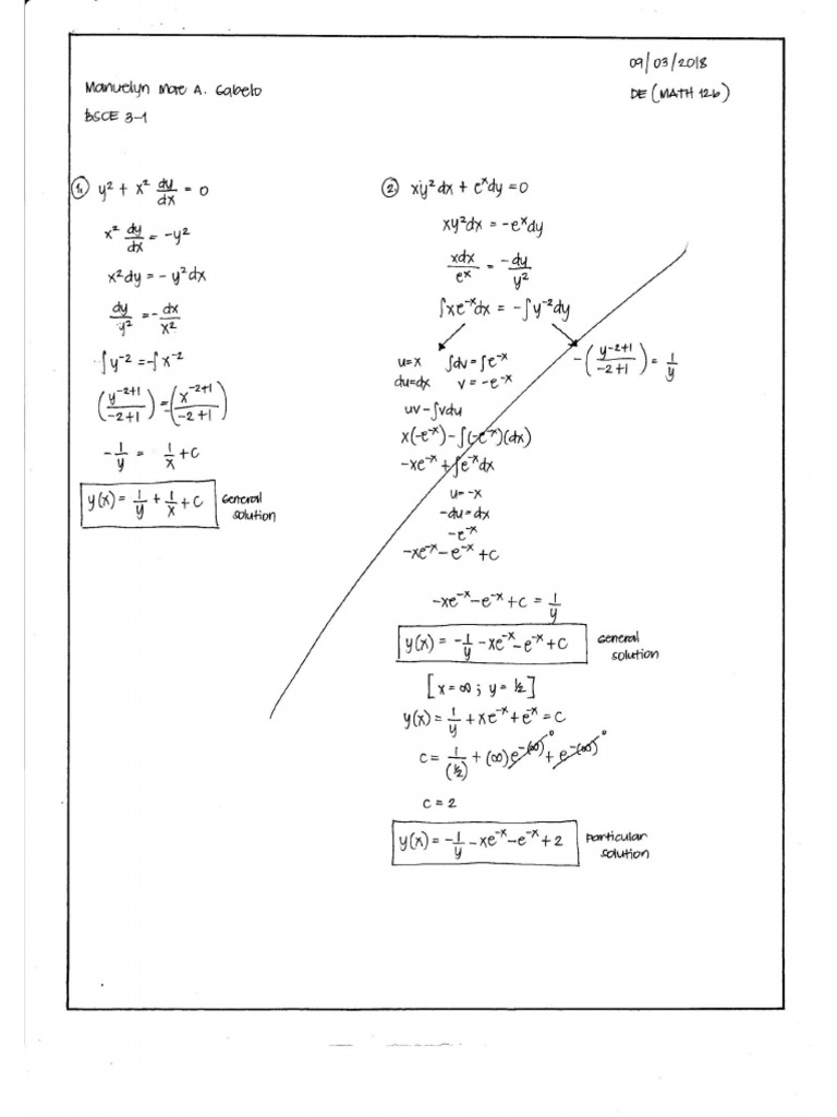 DIFFERENTIAL EQUATION | PDF
