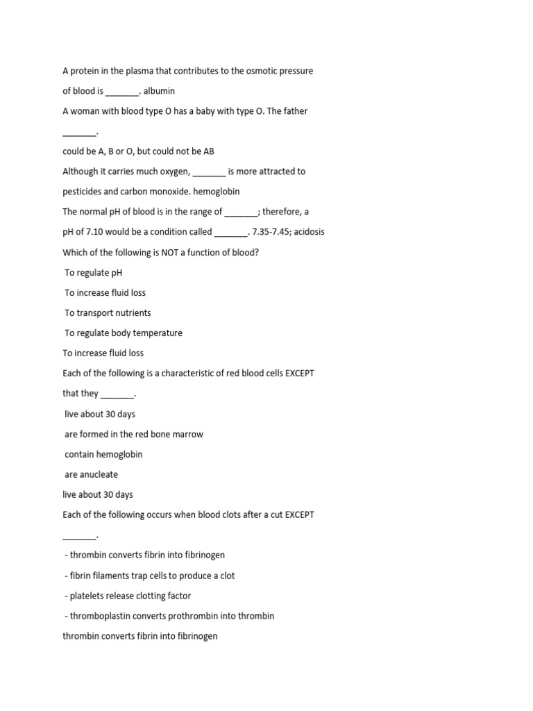 Blood Anatomy and Physiology Part2 | PDF | White Blood Cell | Blood
