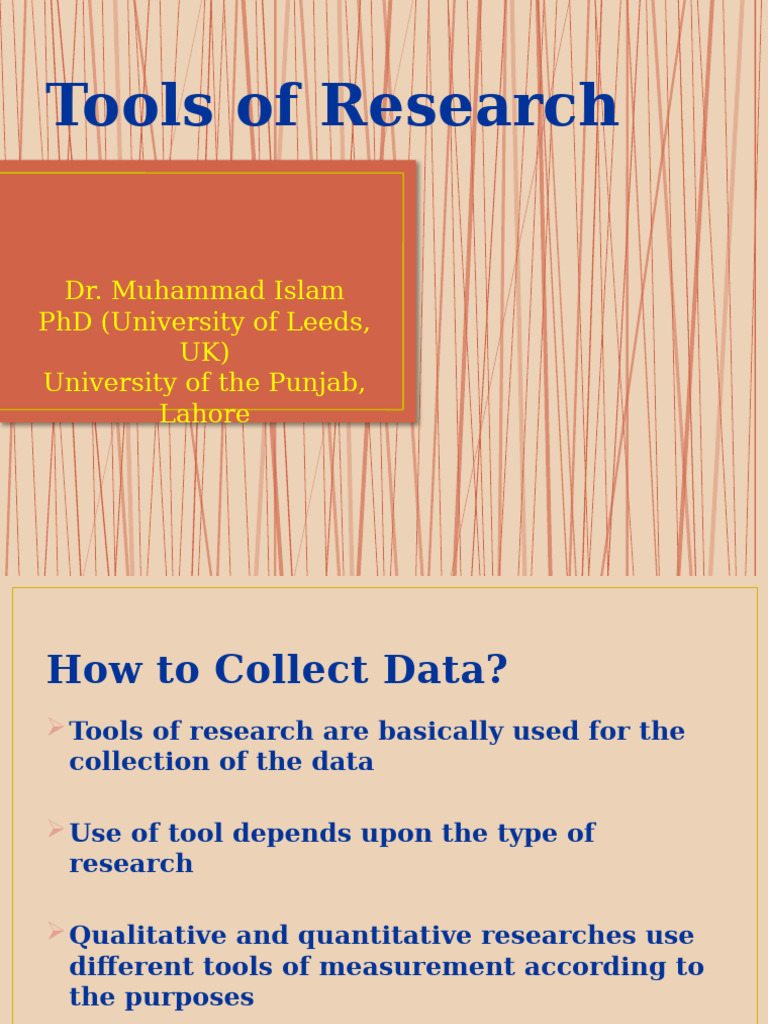 Tools of Research | PDF | Level Of Measurement | Validity (Statistics)