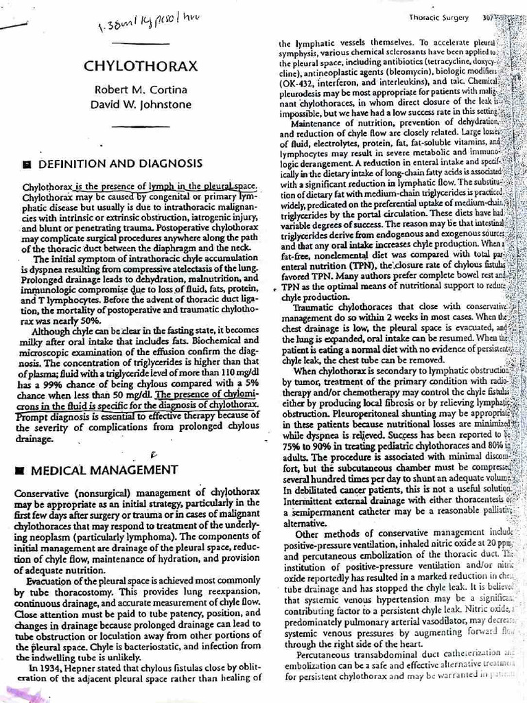 Tema 1 Quilotorax | PDF | Lymph | Circulatory System