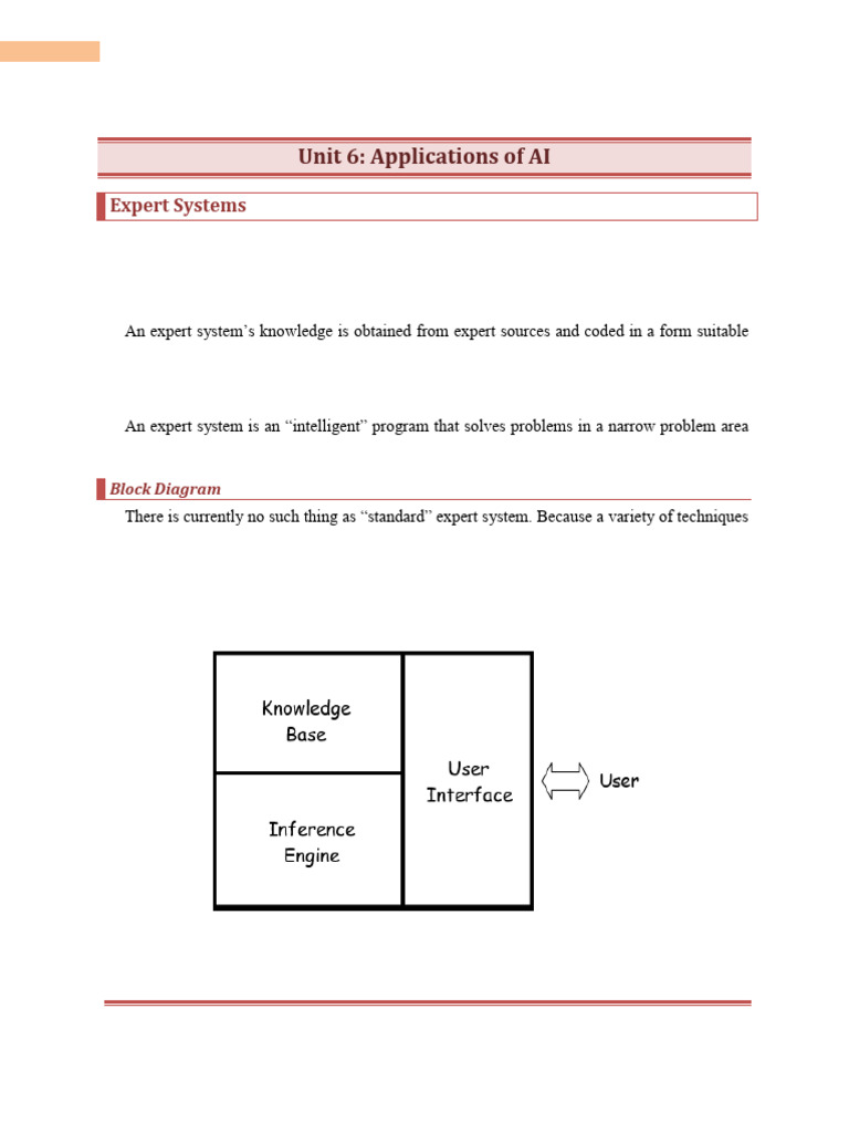 AI - Unit - 6 - Applications of AI | PDF | Computer Vision | Parsing