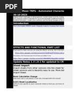 Project Moon TRPG Character Sheet | PDF
