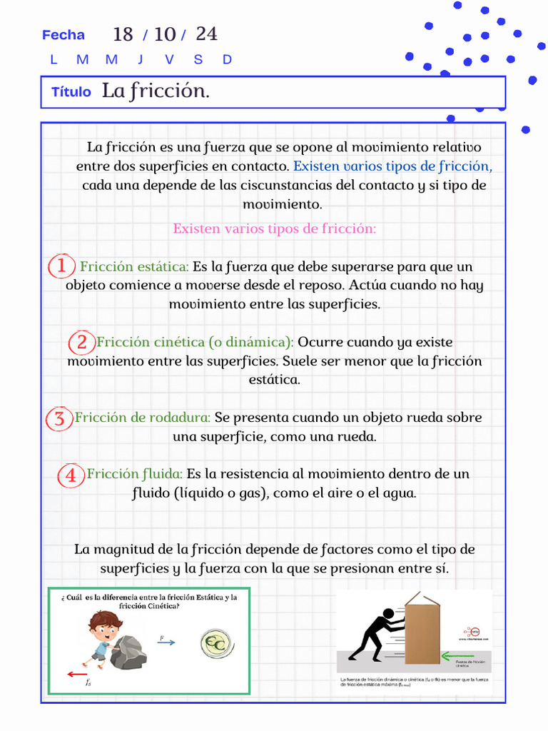 Tipos de Fricción y Sus Efectos | PDF
