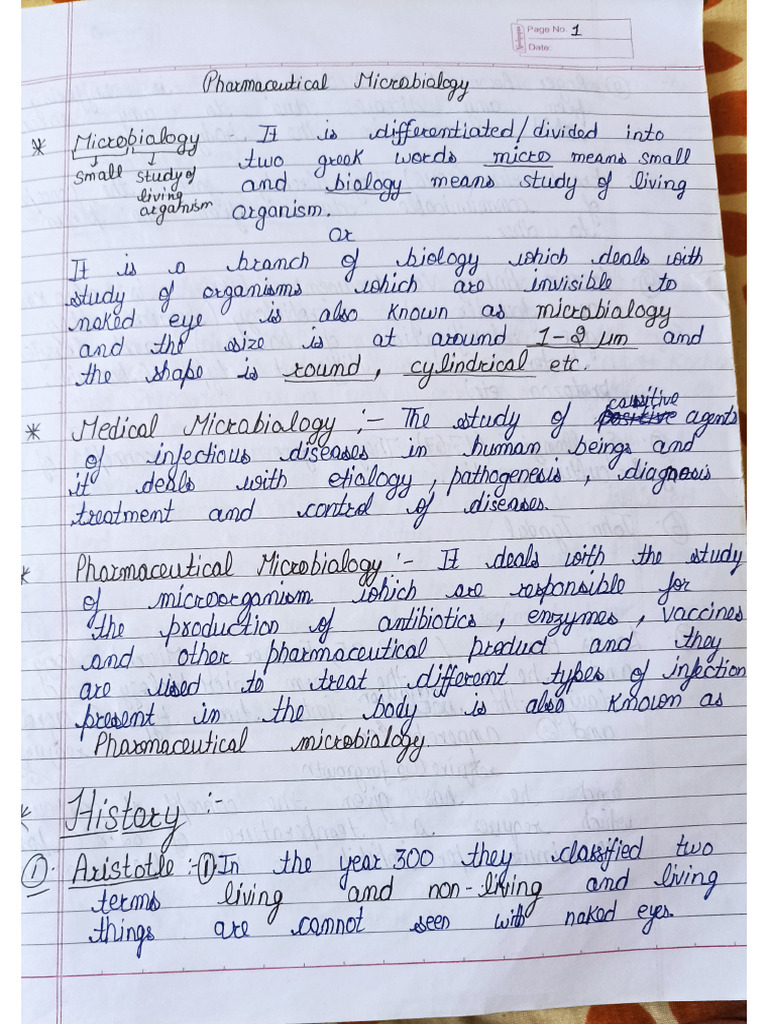 Microbiology Unit 1 Unit 2 Notes | PDF