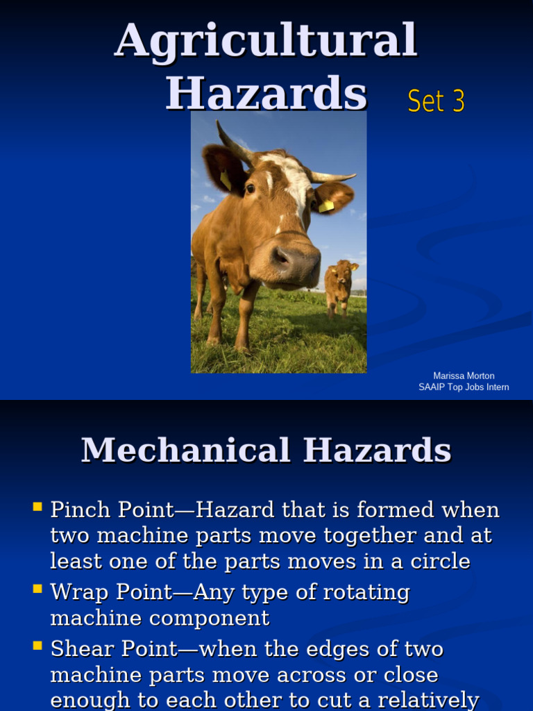 Agricultural Safety Hazards Overview | PDF | Fires | Hay
