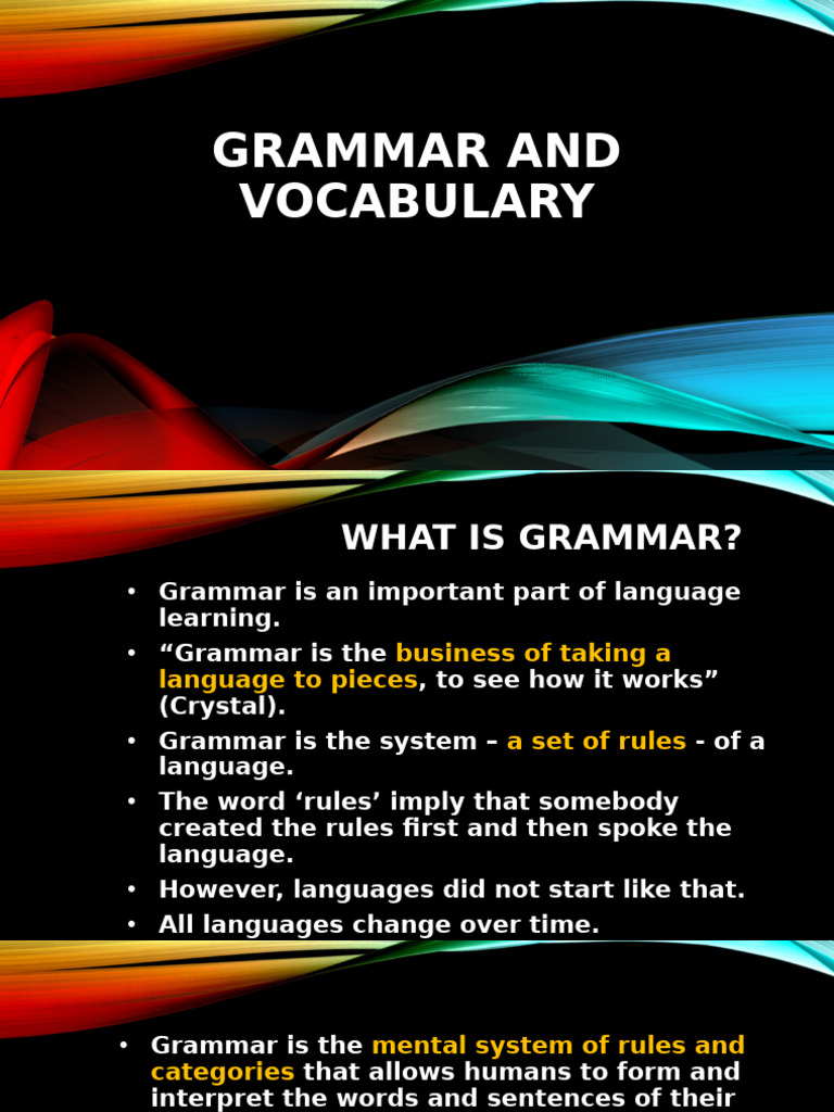 2. Grammar | PDF | Linguistics | Grammar