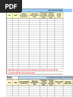 Hourly Production Sheet (PM Sir) | PDF