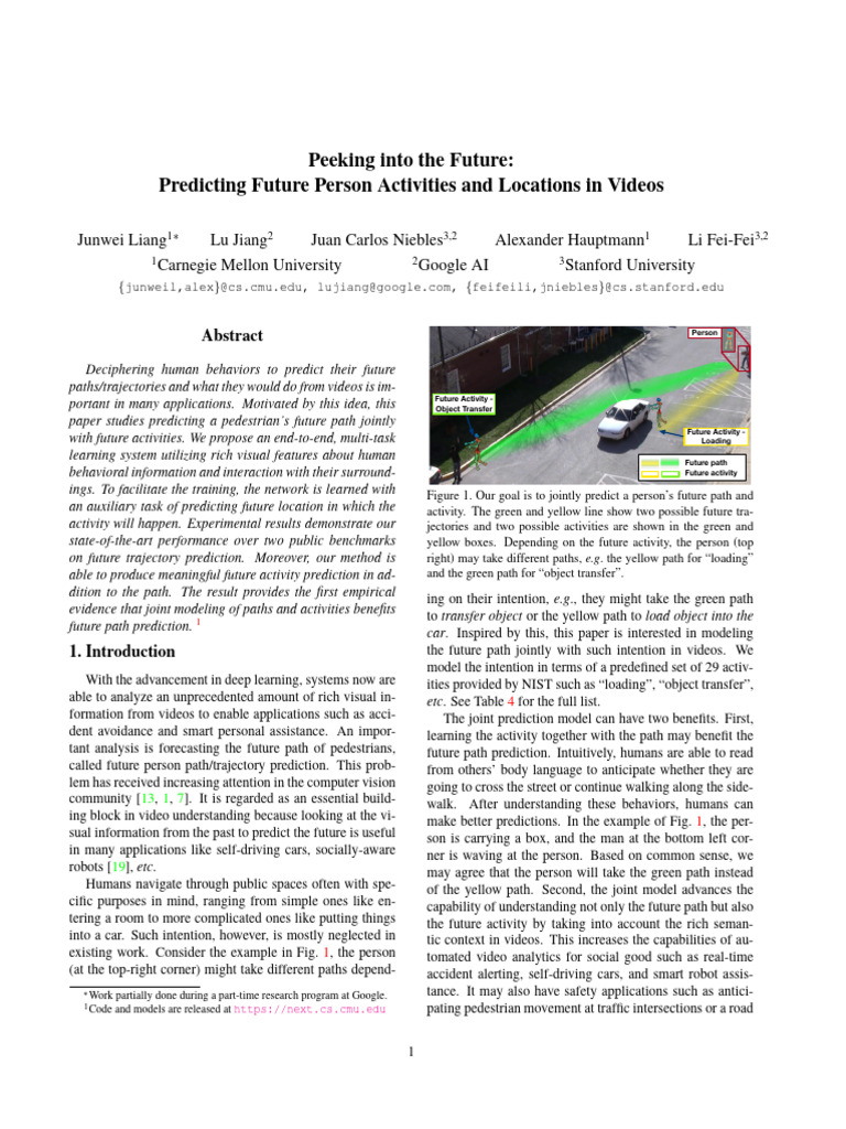 Video-Based Future Path Prediction | PDF