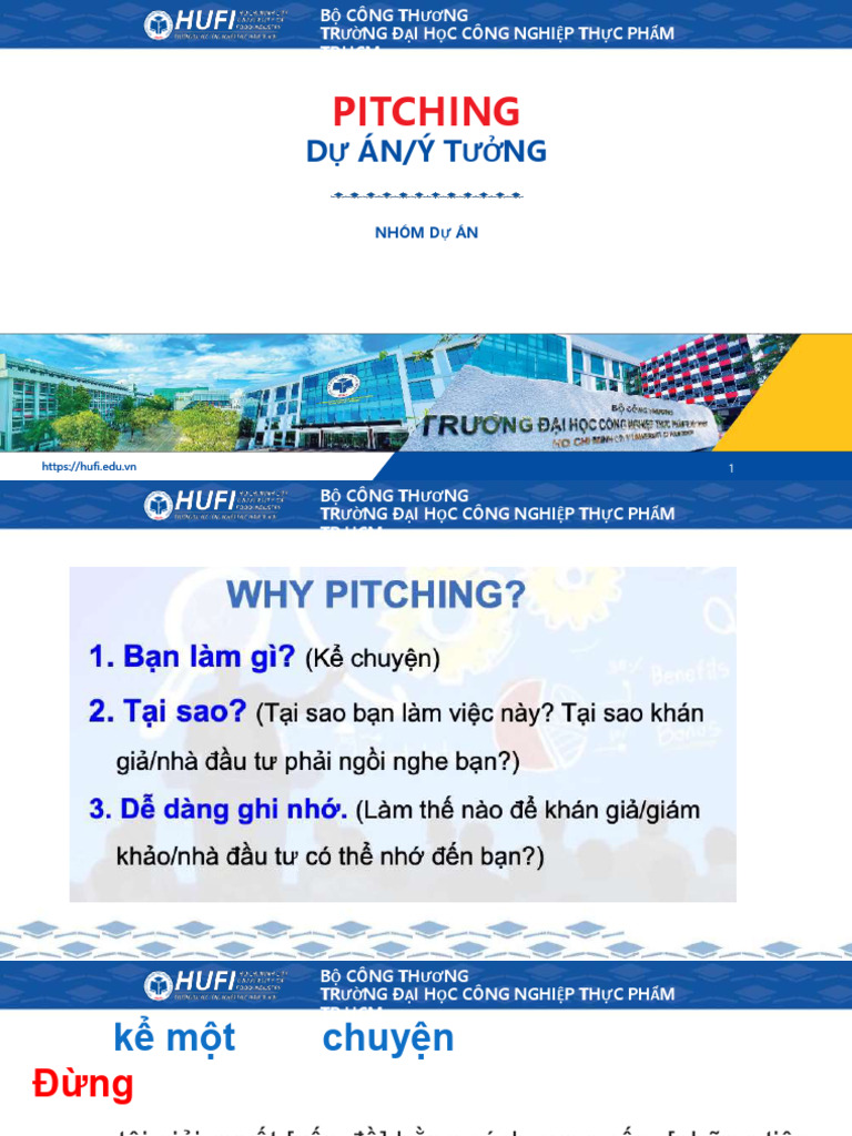 (Giáo Trình) Bản Mẫu - Pitching HUFI | PDF