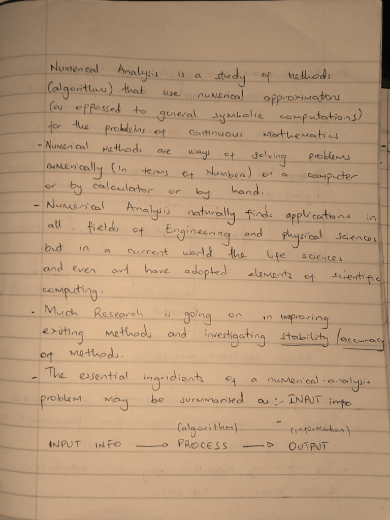 Numerical Methods and Error Analysis | PDF