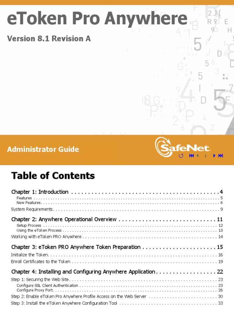 Etoken Anywhere 8.1 Admin Guide Rev A | PDF | Proxy Server | Windows Registry