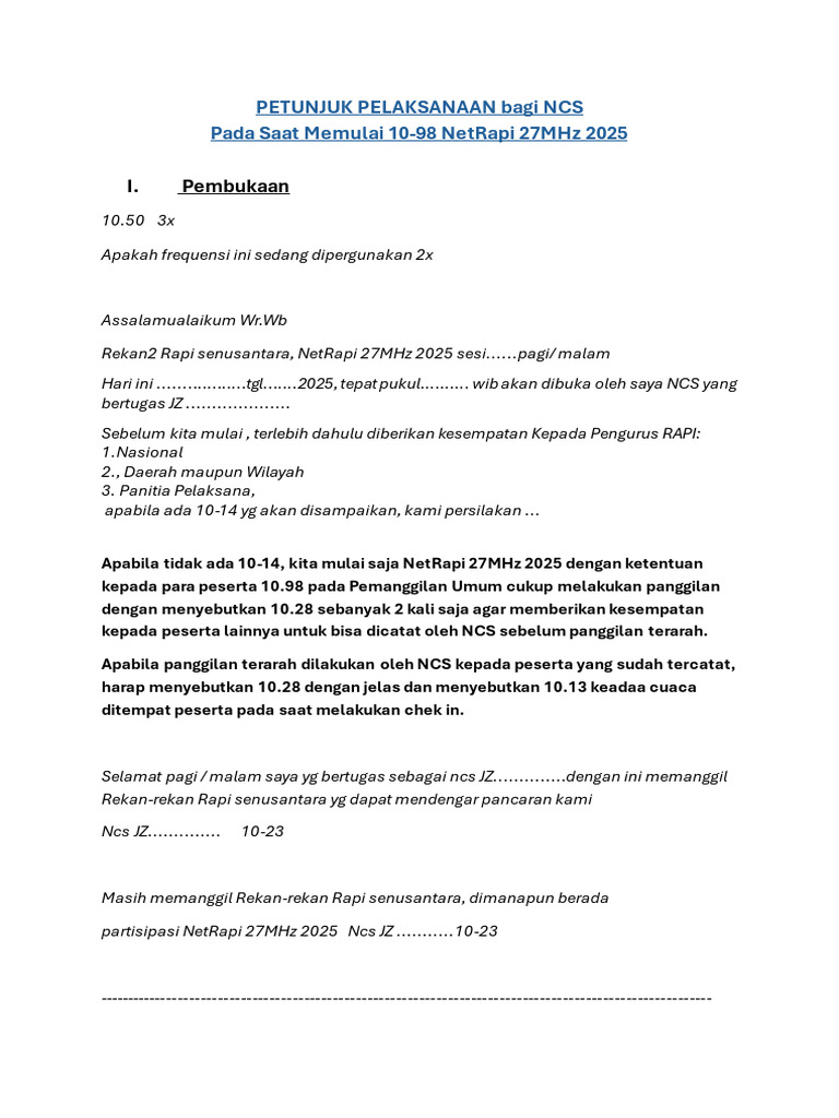 Juklak-Ncs-Netrapi2025 | PDF