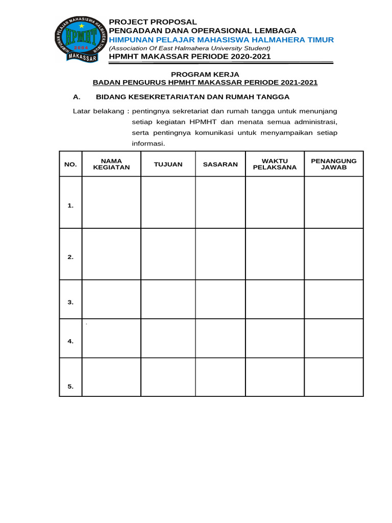 LEMBARAN PROGRAM RAKER | PDF