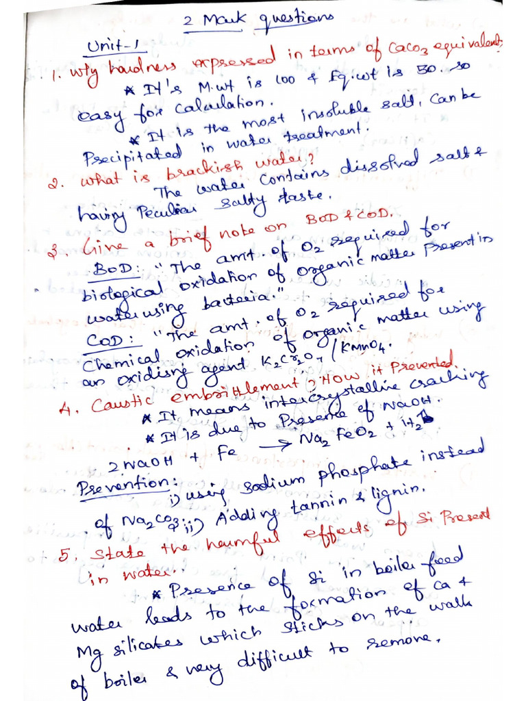 2 Mark Answer For University Questions | PDF