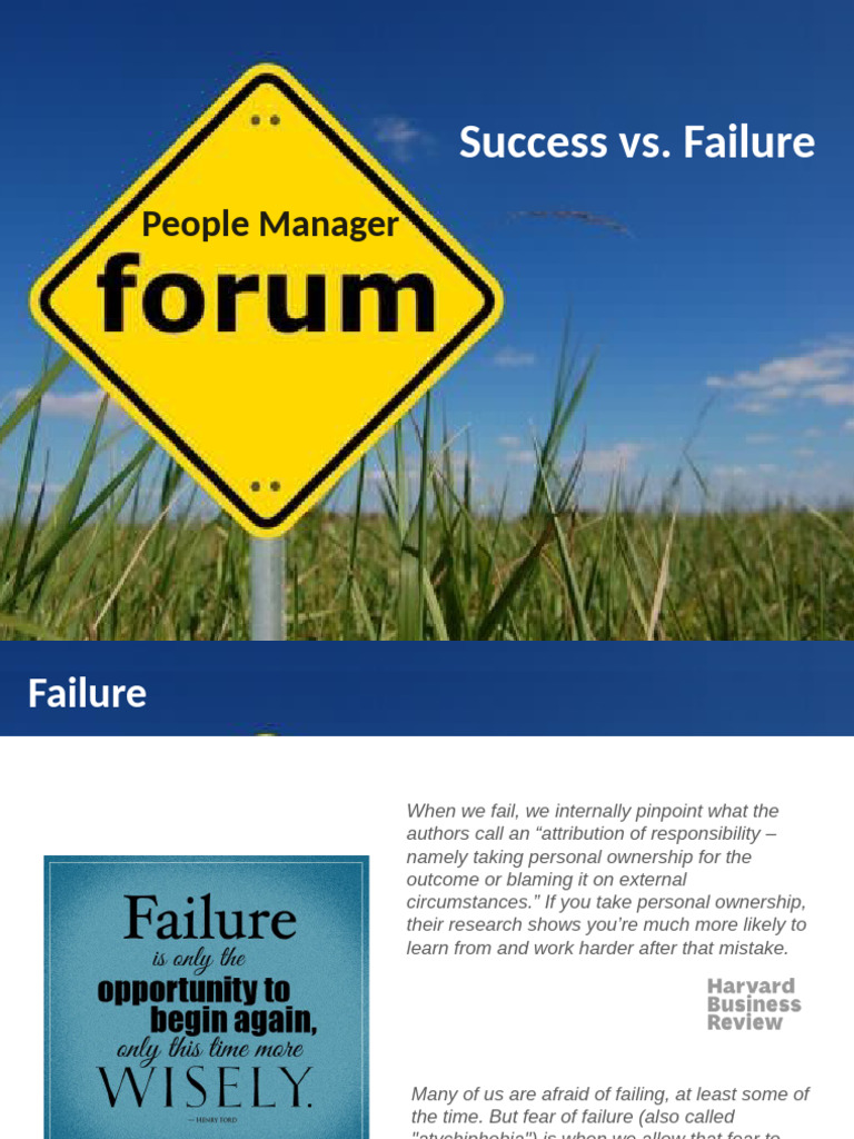 APM - Module - Success Vs Failure | PDF