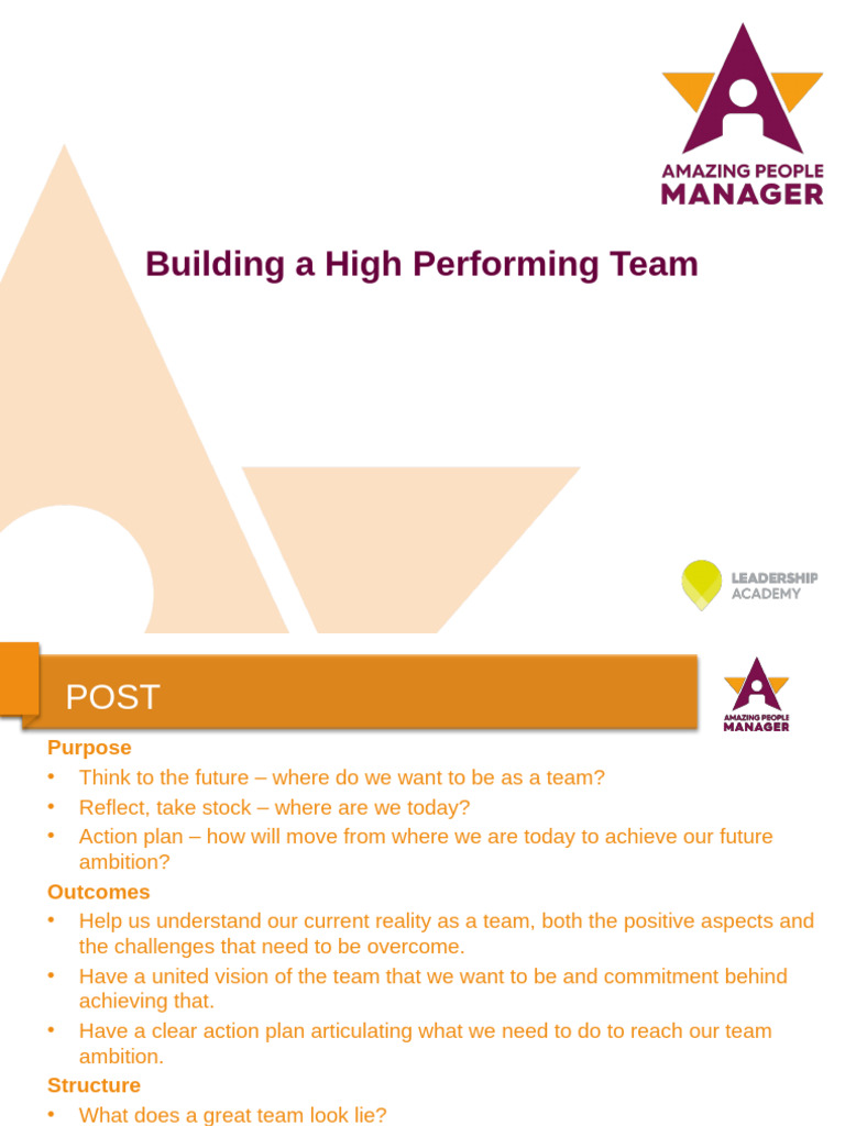 APM - Buidling High Performing Team | PDF | Social Psychology ...