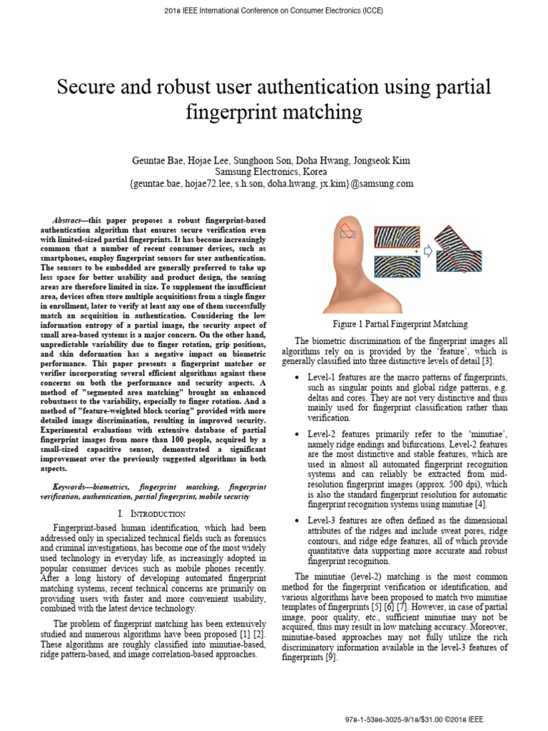 Secure_and_robust_user_authentication_using_partial_fingerprint_matching | PDF | Fingerprint ...