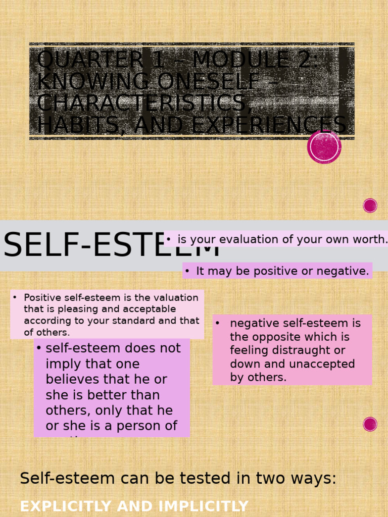 Understanding Self-Esteem and Identity | PDF | Self Esteem | Self Efficacy