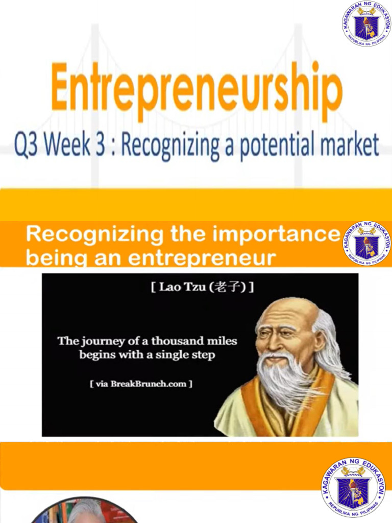 ENTREPRENEURSHIP Q3 PPT Week5 | PDF
