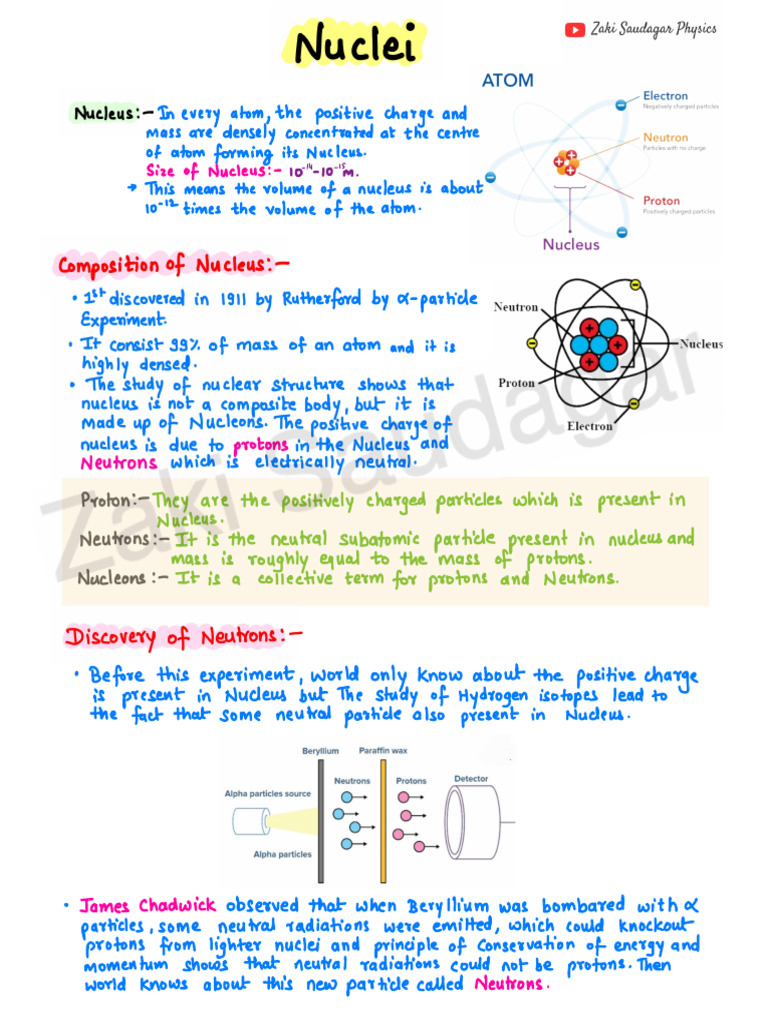 13. Nuclei | PDF