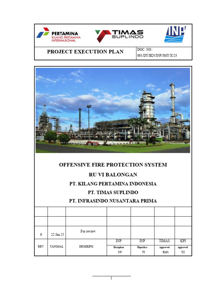 Rencana Proyek OFPS Pertamina RU VI | PDF