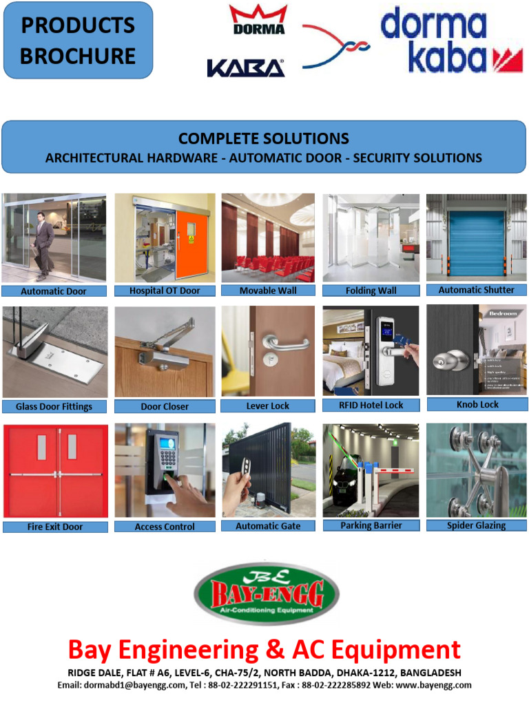 Bay Engineering & AC Equipment Brochure | PDF | Door | Architectural ...