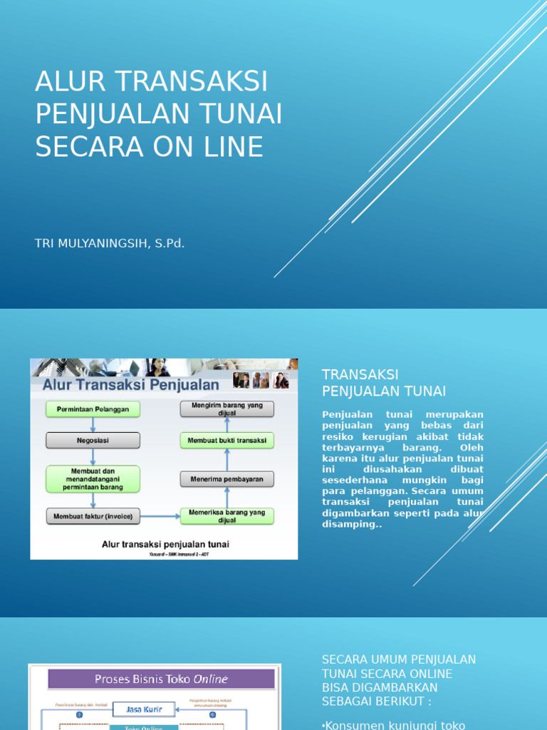 Alur Transaksi Penjualan Tunai | PDF