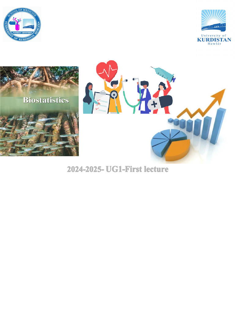 (First Lecture - Biostatistics | PDF | Statistics | Biostatistics