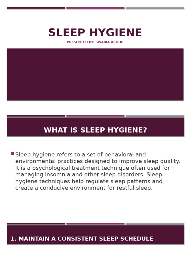 Sleep Hygiene | PDF