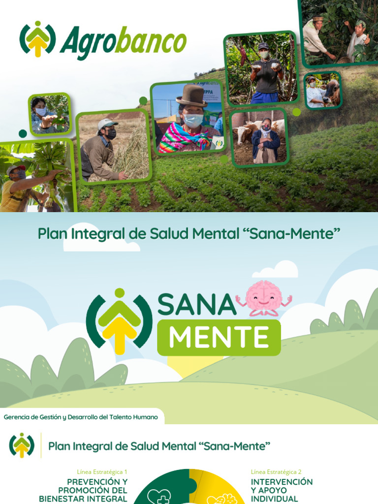 Plan Integral de Salud Mental Sana-Mente 2024 | PDF | Salud mental