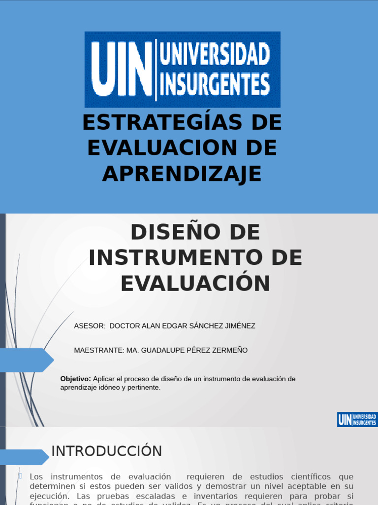 Perez MaGuadalupe Act5 Presentación | PDF | Evaluación | Enseñando
