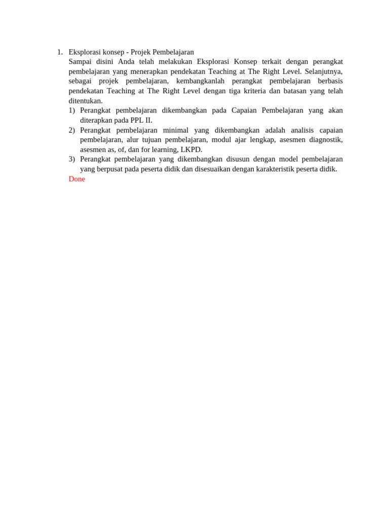 Eksplorasi Konsep-Projek Pembelajaran | PDF