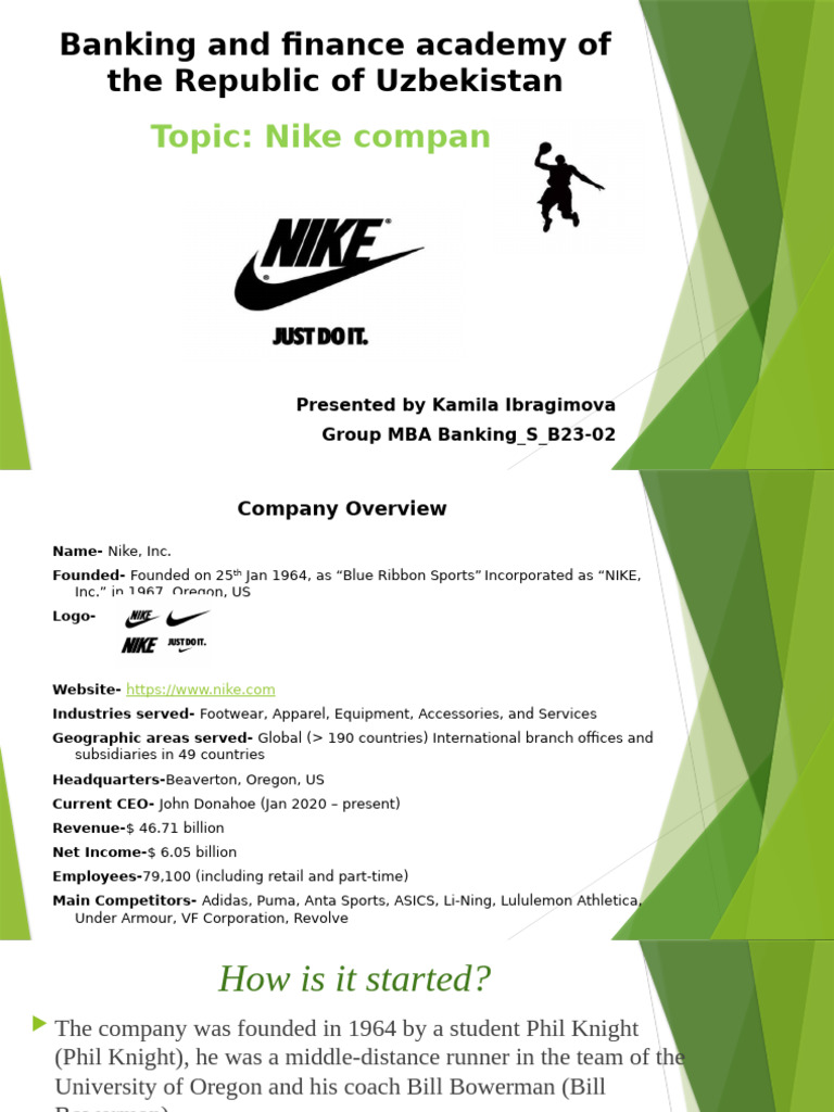 My Presentation - Nike Company | PDF | Nike