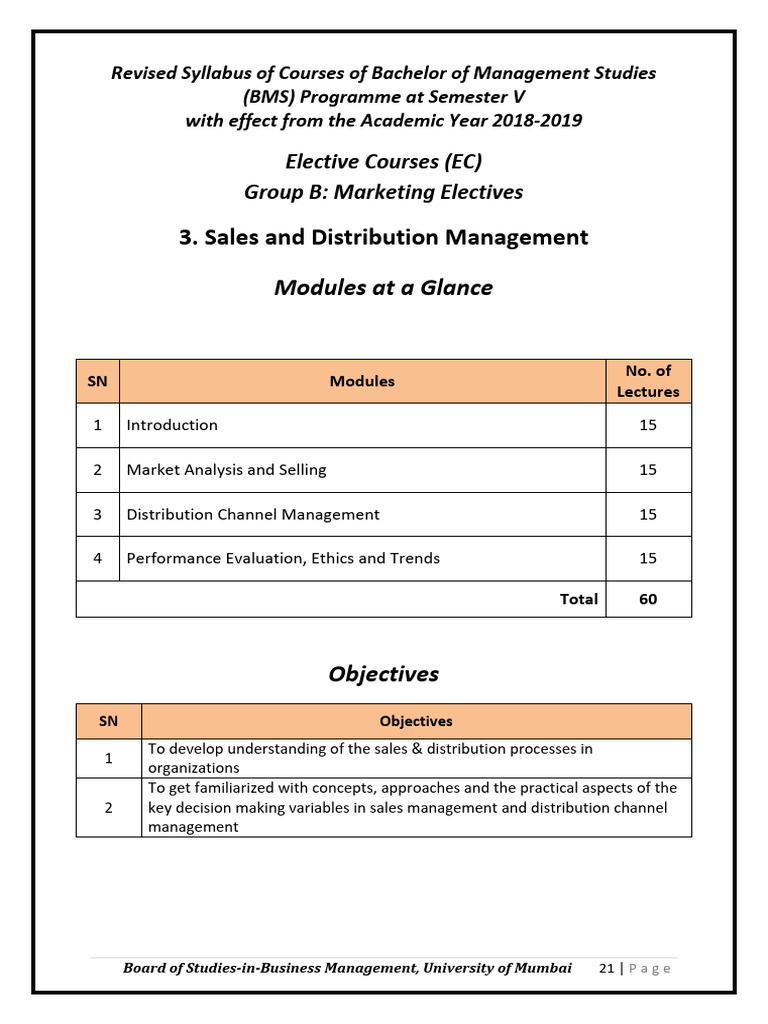 Sales and Distribution Management | PDF | Sales | Marketing